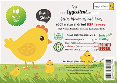 16 Ounce Natural Dried BSF Larvae Poultry Feed with More Balanced ...
