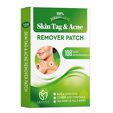 MEEYEE Skin Tag and Acne Remover Patches 108 Pcs Tags Dry and Fall Away ...