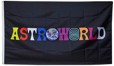 Dimike ASTROWORLD Travis Scott Flag Black 3x5ft Banner ...