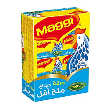 Maggi Chicken Low Salt Stock Cubes Flavor flavored cube Bouillon Halal ...