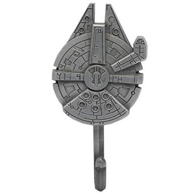 Open Road Brands Disney Star Wars Millennium Falcon Cast Iron Wall Hook ...