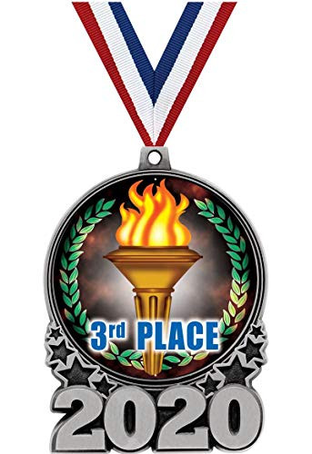 Crown Awards 3RD Place Medals - 3 Silver Double Action 2020 3Rd Place ...