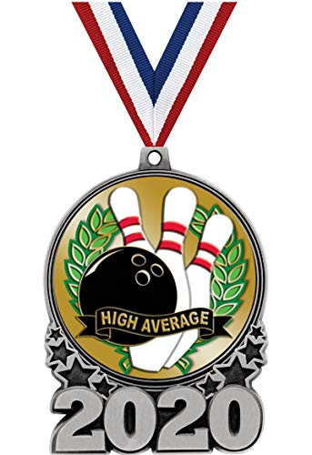 Crown Awards Bowling-HIGH Average Medals - 3 Silver Double Action 2020 ...