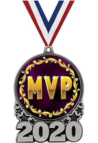 Crown Awards MVP Medals - 3 Silver Double Action 2020 MVP Medal Award ...