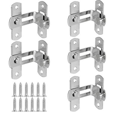 5 Pack 90 Degree Bar Gate Latches 2mm Thick Flip Door Latches Right ...