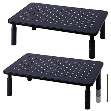 2 Pack Monitor Stand Riser - 3 Height Adjustable Monitor Stand for ...