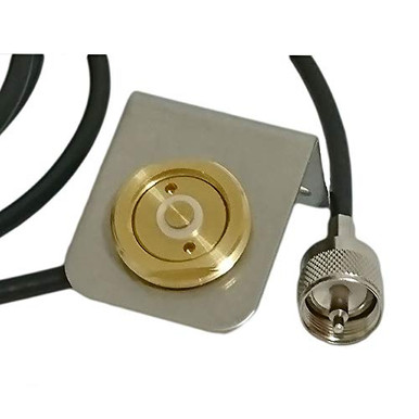 Solid Brass NMO Antenna Mount with UHF Male PL259 Connector 17 ft RG58U ...
