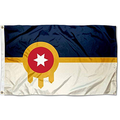 Sports Flags Pennants Company City of Tulsa Flag 3x5 Foot Banner ...