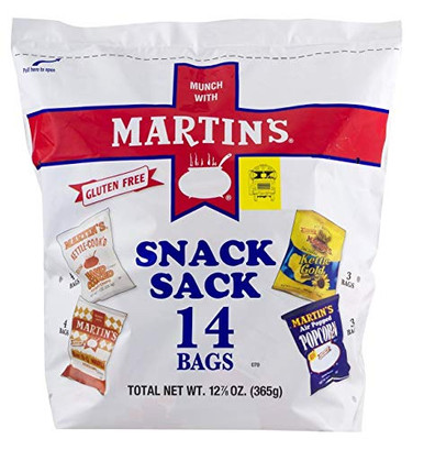 Martins Snack Sack Bags - 14 Individual Bags of Potato Chips and ...