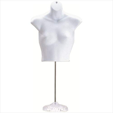 Only Hangers Female Mannequin Torso Dress Form Hollow Back for T-Shirt ...