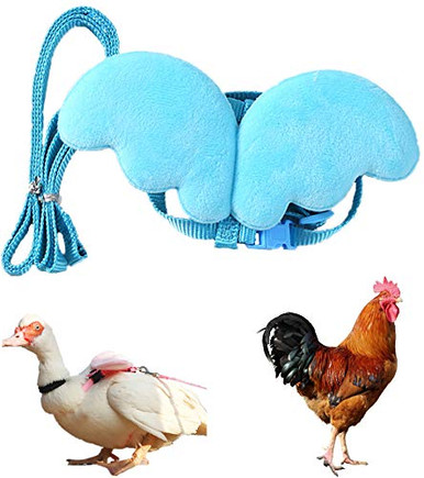 PoSeitiks Adjustable Chicken Harness with 4FT Leash and Wings Medium ...