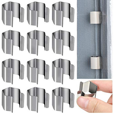 30 Pieces Screen Installer Clips Window Screen Retainer Clips Metal ...