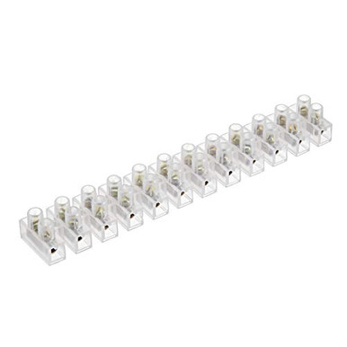 uxcell Terminal Strip Screw Terminal Barrier Block 10A 12 Position Dual ...
