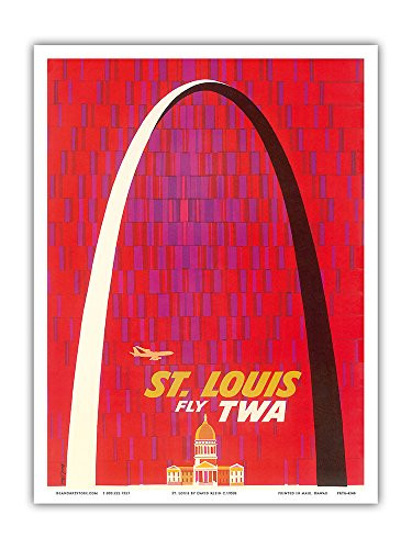 St. Louis USA - Fly TWA Trans World Airlines - The Gateway Arch ...