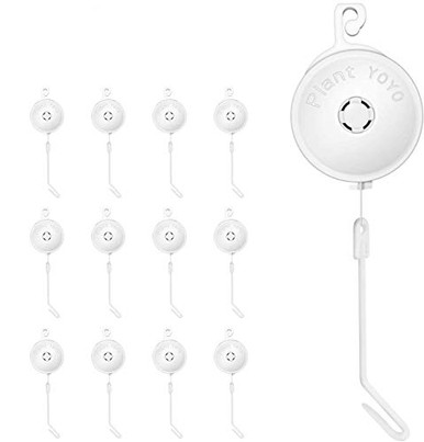 iPower Adjustable Plant Yoyo Hangers High Toughness Nylon Rope and ...