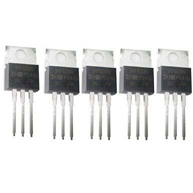 Mosfet IRF630 TO-220 200V 9.3A N Channel Power Mosfet Pack of 5 ...