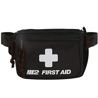 M2 Basics 150 Piece First Aid Kit wCompact Belt Bag Carabiner Emergency ...