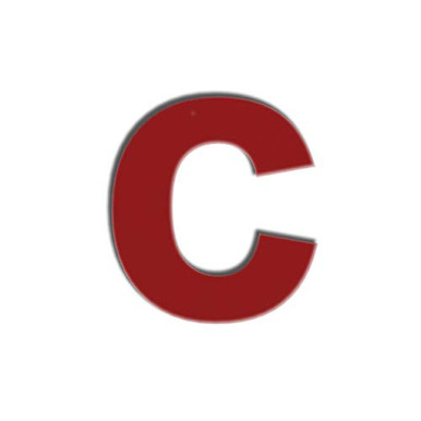 QT Modern House Letter - 4.5 Inch RED - Stainless Steel Letter c ...