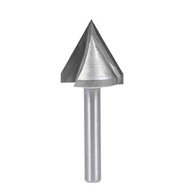 uxcell 60 Degree V-Groove Router Bit 22mm Dia with 6mm Shank Titanium ...