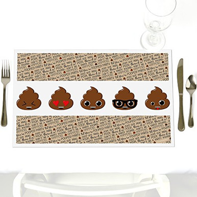 Party 'Til You're Pooped - Party Table Decorations - Poop Emoji Party ...