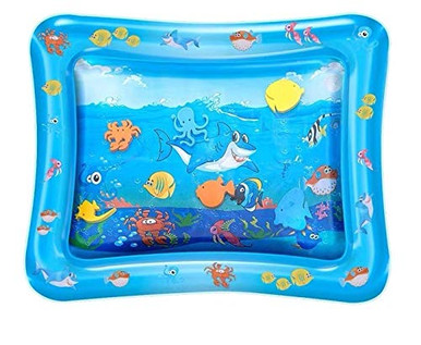 aquafun New Baby Shark Tummy Time Inflatable Water Play Mat for Infants ...