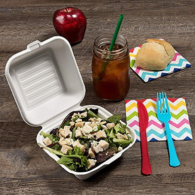 California Containers - Take Out Boxes Clamshell Hinged Biodegradable ...