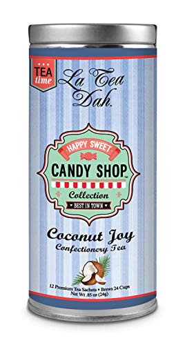 La Tea Dah Candy Shop Teas - Coconut Joy Tea - All Natural Ceylon Black ...