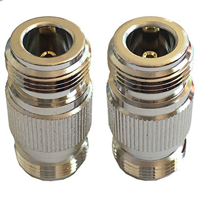 DONG RF Coaxial Adapter Type N Female to N Female Coax Connector 2 ...