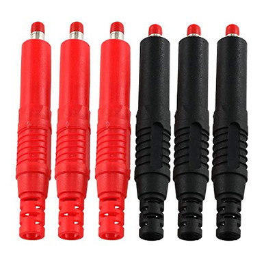 E-outstanding 4mm Banana Plug 6PCS 4mm Red and Black Insulated ...