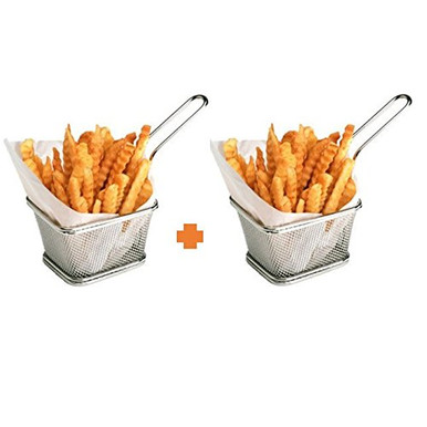Stainless Steel Mini French Fries Basket Square Fryer Baskets, FDA ...
