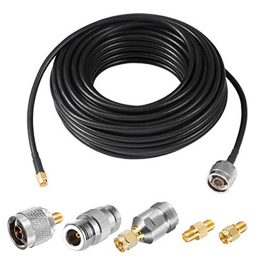 49.2 Feet15 Meter Low-Loss Coaxial Extension RG58 Cable N Male Plug to ...