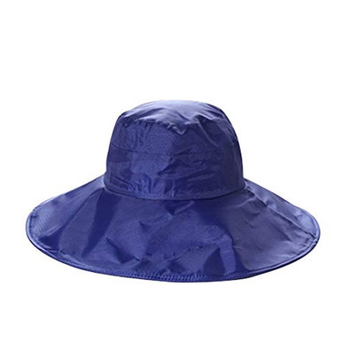 Womens Rain Hat Outdoor Sun Protection Rain Cap Wide Brim Bucket Hat ...