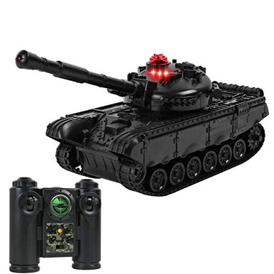 Click N Play RC Battle Black Colored Tank Infrared Full Size Tank with ...