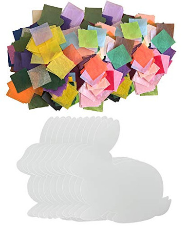 Conpru 3010 Pieces Easter Paper Craft DIY Kit Include 10 Pieces Bunny ...