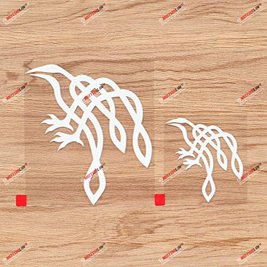 Odin Raven Decal Vinyl Sticker Viking Norse Celtic Knot - 2 Pack White ...