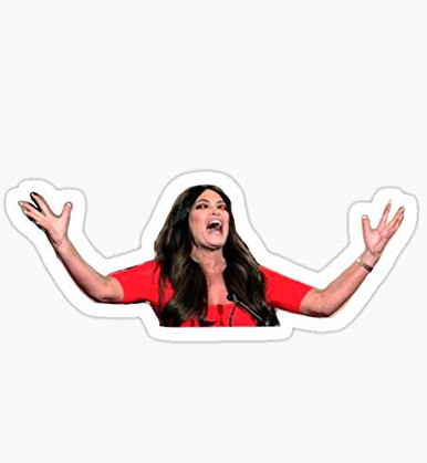 Kimberly Guilfoyle red Glowing Eyes - Sticker Graphic - Auto, Wall ...
