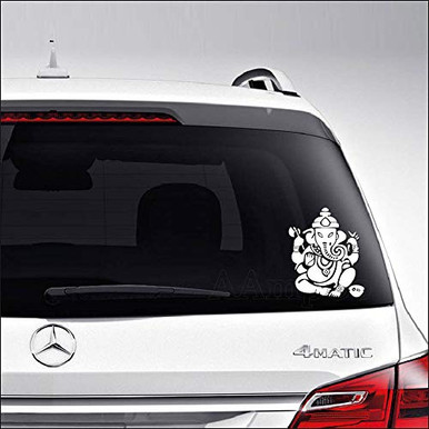 Aampco Decals Lord Ganesha Yoga Hindu Elephant God Car Truck Motorcycle ...
