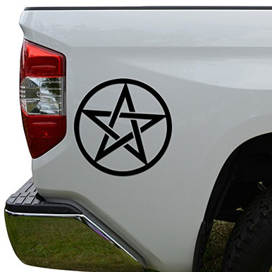 Pentagram Pentacle Satanic Symbol Die Cut Vinyl Decal Sticker For Car ...
