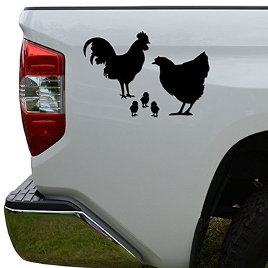 Rosie Decals Chicken Family Farm Hen Rooster Die Cut Vinyl Decal ...