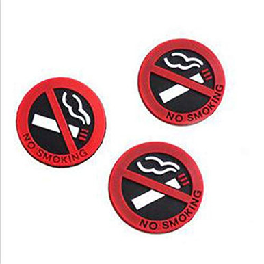 Iumer 5pcs No Smoking Decals for Cars Warning Smoking Sign Logo Rubber ...