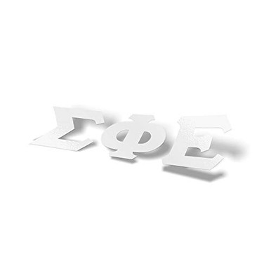 Sigma Phi Epsilon Fraternity White Letter Sticker Decal Greek 2 Inches ...