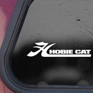 HOBIE CAT White Decal Sticker Laptop Wall Notebook Car Die-cut White ...