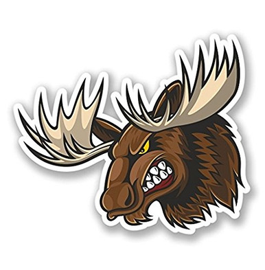 3 Pack - Moose WINDOW CLING STICKER Car Van Campervan Glass - Sticker ...