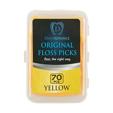 DentAdvance Original Dental Floss Picks - Easy Reach Back Teeth Tooth ...