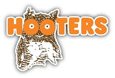 valstick Hooters Logo Car Bumper Sticker Decal - Warehousesoverstock
