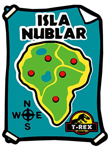 Isla Nublar Poster Jurassic Park Dinosaurs Decorative Car Truck Window ...