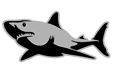 Auto Vynamics - BMPR-SHARK2CLR-8-GBLAGRY - Gloss Black and Gray/Grey ...