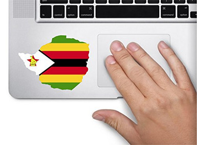 Map with Flag Inside Zimbabwe x3.4 inches Sticker Decal die Cut Vinyl ...