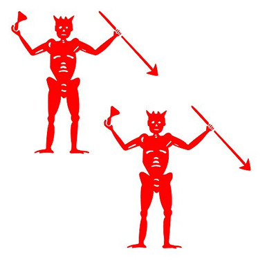 Auto Vynamics - PPFS-JR01-6-GRED - Gloss Red Vinyl inch Jolly Rogerinch ...