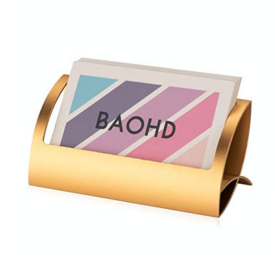 Metal Business Card Holder for Desk, Modern Aluminum Business Card ...